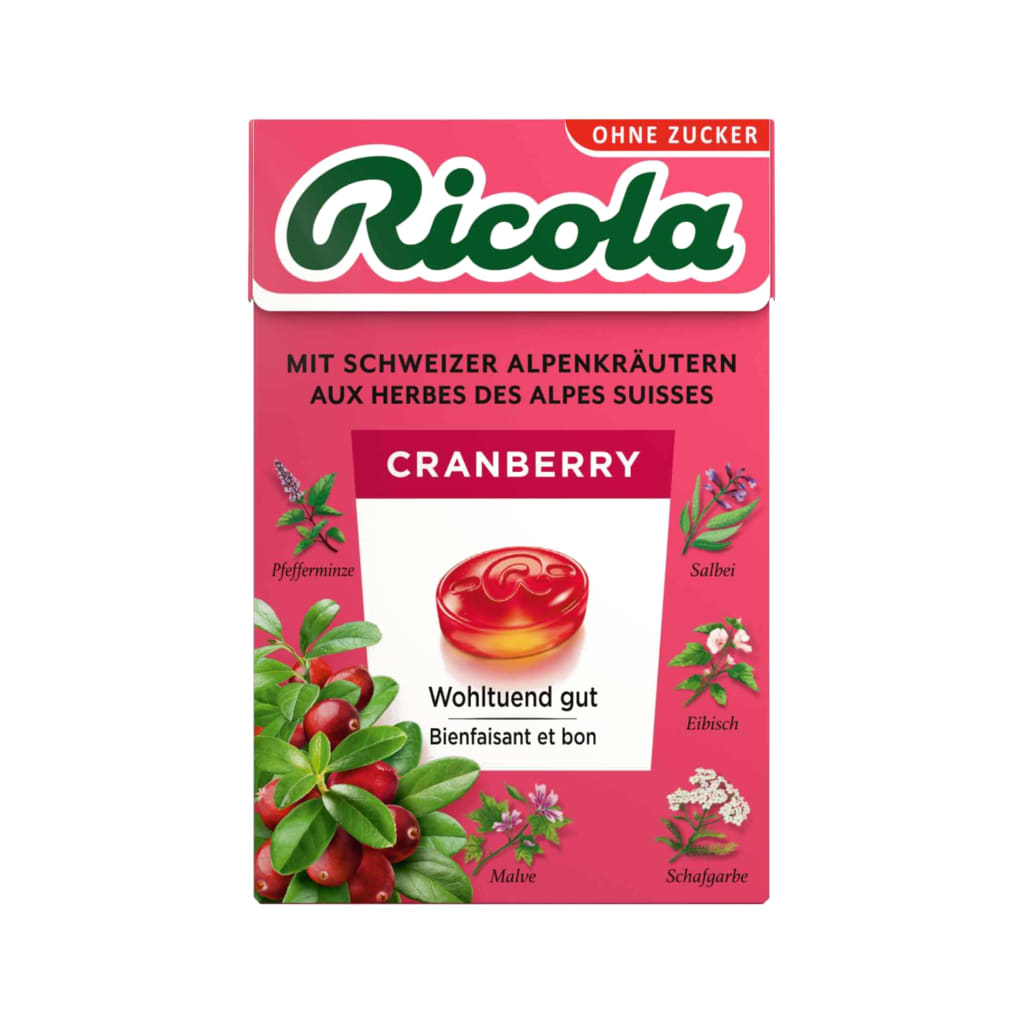 Ricola Cranberry Box, 50g – LOLIPOP